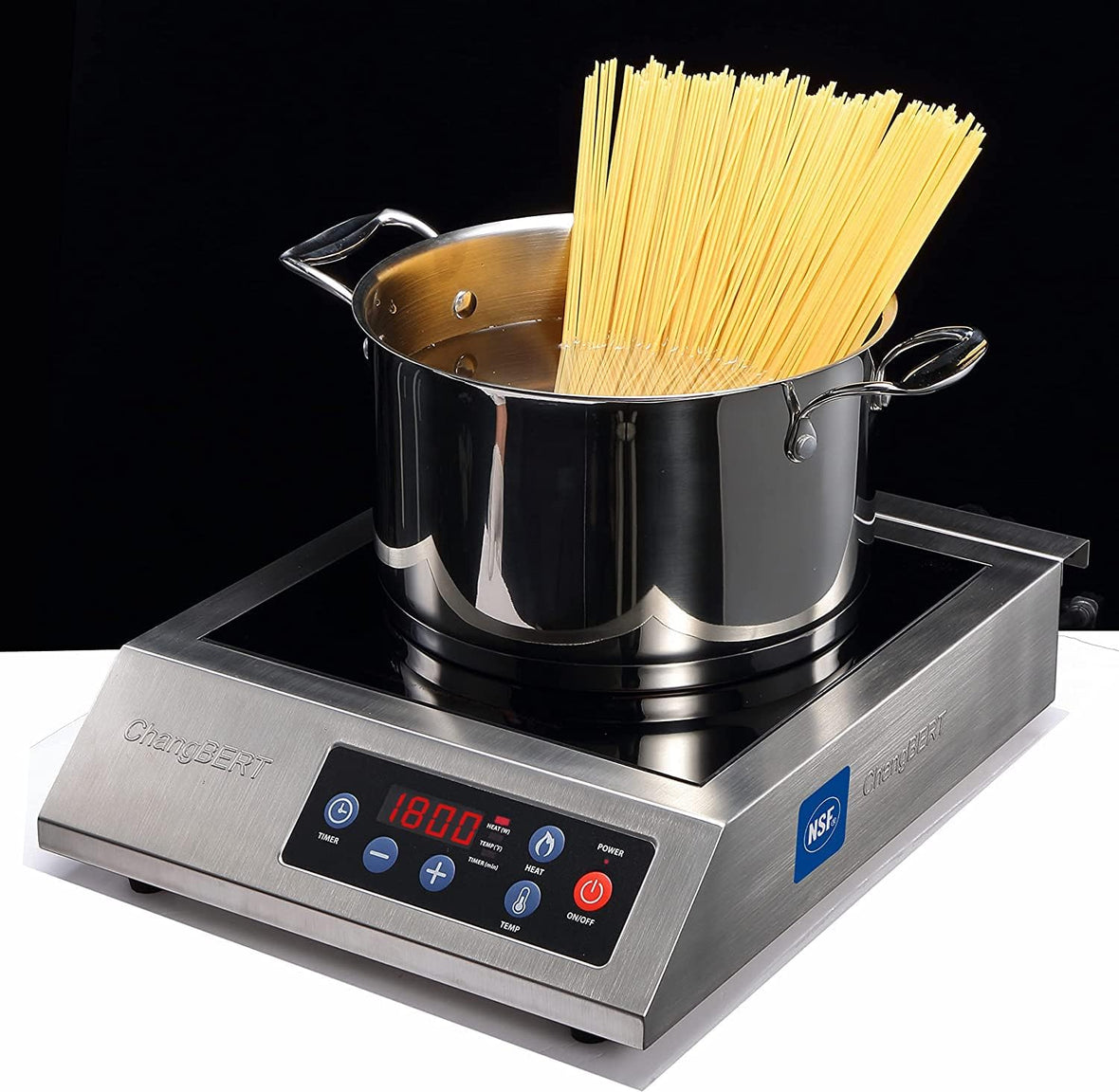 Portable Induction Cooktop 1800W NSF Certified Commercial Range Powerf ...